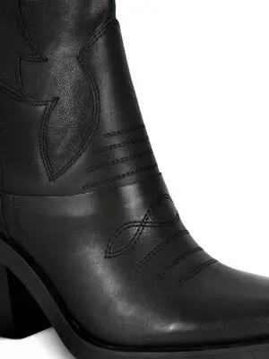 Ash Leather Cowboy Boots