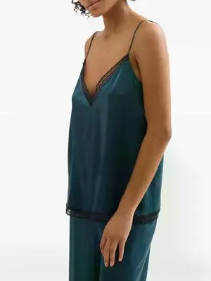 ERES Lace-trim Silk Camisole - Blue