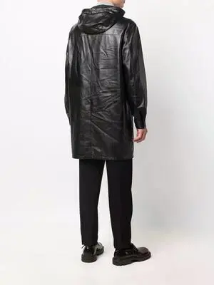Prada Zip-fastening Leather Coat