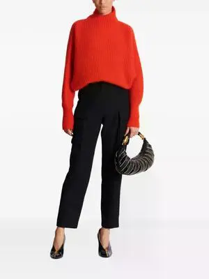 Balmain Cargo-pockets Wool Straight Trousers