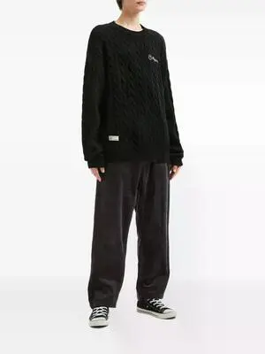 FINGERCROXX Corduroy Drawstring Trousers
