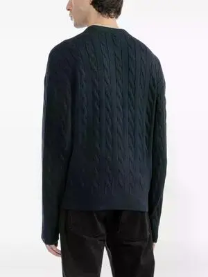 AAPE BY *A BATHING APE Logo-embroidered Cardigan - Blue