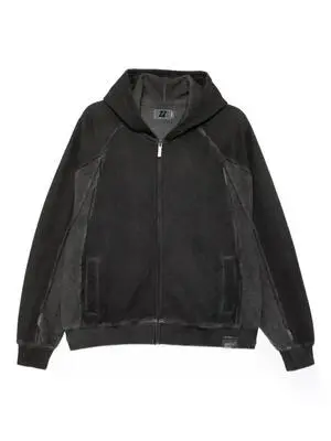 Izzue Logo-embroidered Hoodie - Grey