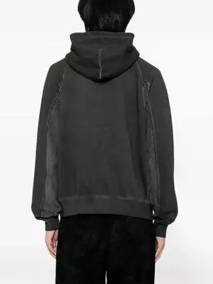 Izzue Logo-embroidered Hoodie - Grey