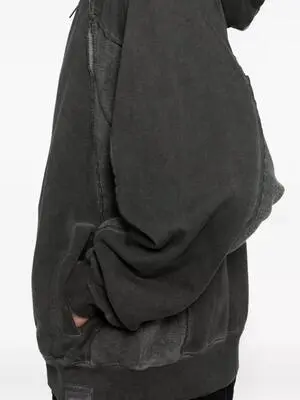 Izzue Logo-embroidered Hoodie - Grey