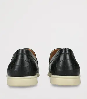 BROTINI Alligator Skin Loafers