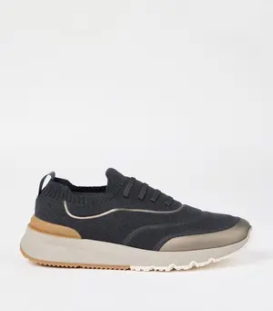 Brunello Cucinelli Technical Cotton Running Sneakers