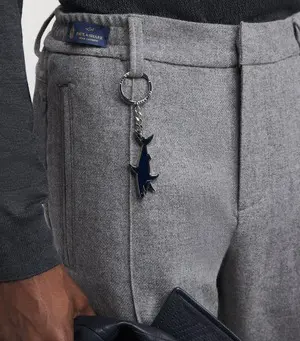 Paul & Shark Wool-cashmere Drawstring Chinos