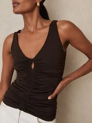 Ruched Camis Tanks For Women