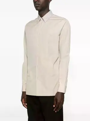 Fendi Striped-collar Cotton Shirt
