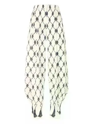 GENNY Knot-pattern Trousers