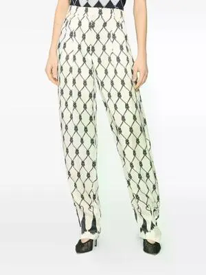GENNY Knot-pattern Trousers