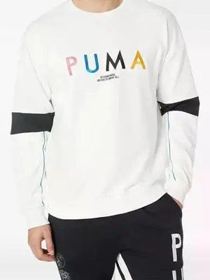 PUMA Crew-neck Sweatshirt - White