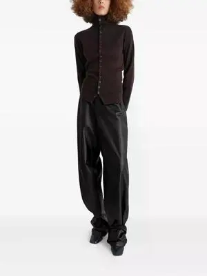LEMAIRE Adjustable-leg Leather Trousers