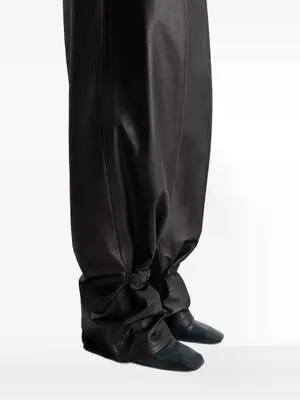 LEMAIRE Adjustable-leg Leather Trousers