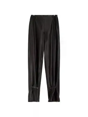 LEMAIRE Adjustable-leg Leather Trousers