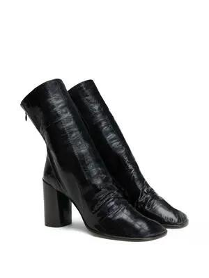 LEMAIRE 80mm Eel Leather Block Heel Boots