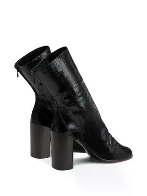 LEMAIRE 80mm Eel Leather Block Heel Boots