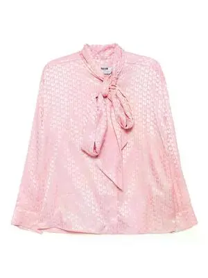 MSGM Pussy-bow Shirt