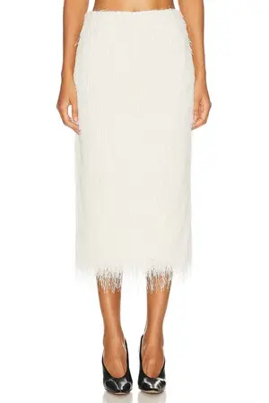 Dries Van Noten Sokna Skirt White
