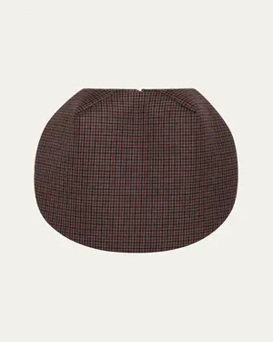 Marc Jacobs Check Wool Circular Skirt