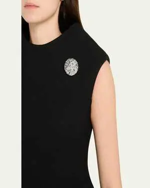 Marc Jacobs Asymmetric Circle-hem Midi Dress
