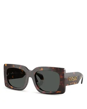 Versace 54mm Square Sunglasses - Havana