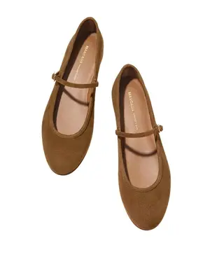 MARGAUX LONNBERG The Demi Jane Flats - Cedar Suede