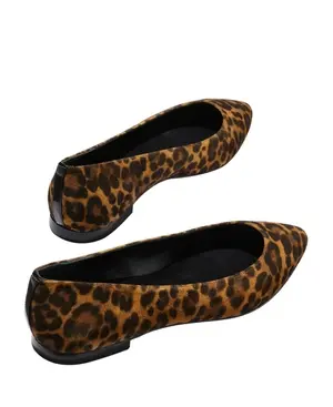 MARGAUX LONNBERG The Pointe Flats - Leopard Suede
