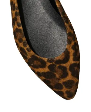MARGAUX LONNBERG The Pointe Flats - Leopard Suede