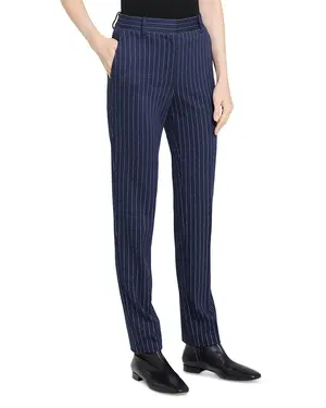 Theory Slim Pinstriped Trousers