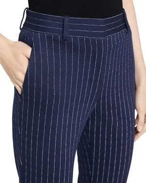 Theory Slim Pinstriped Trousers