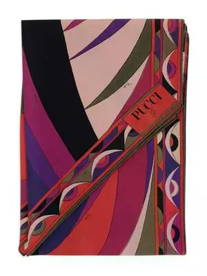Emilio Pucci Vivara-print Silk Scarf - Red