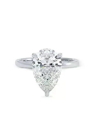 TILLA 14k White Gold Diamond Solitaire Ring - Silver