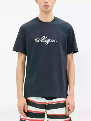 MSGM Logo-embroidered T-shirt