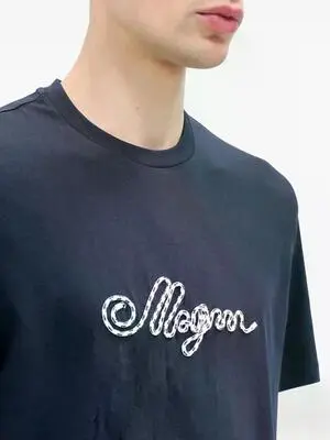MSGM Logo-embroidered T-shirt