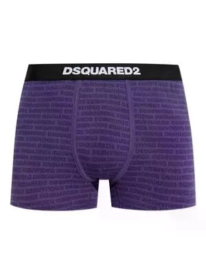 Dsquared2 Logo-pattern Boxers Purple