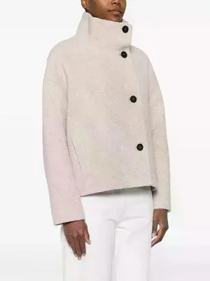 Harris Wharf London Buttoned Long-sleeve Jacket