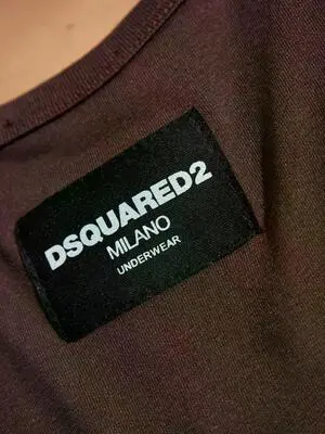 Dsquared2 Logo-patch Sleeveless Top - Brown