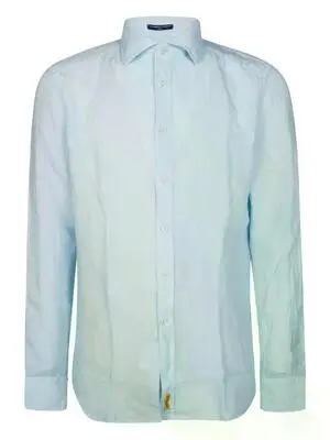 B.D.BAGGIES Embroidered-logo Linen Shirt