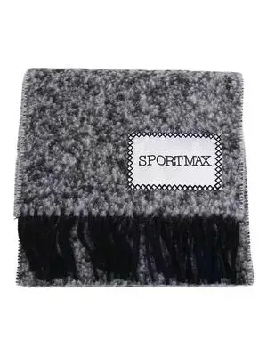 Sportmax Woo Blend Scarf - Black