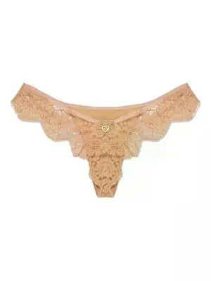 Dsquared2 Lace-detail Thong - Neutrals