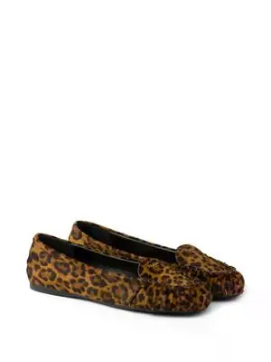 Prada Leopard-print Loafers