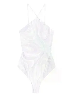 Emilio Pucci Halterneck Swimsuit - Purple