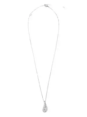 Marni Embellished Pendant Necklace - Silver