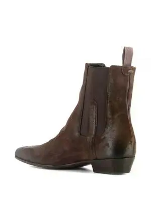 PANTANETTI 30mm Suede Chelsea Boots - Brown