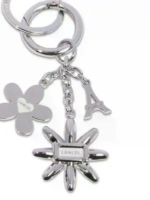 LANCEL Champ De Mars Logo-engraved Keyring - Silver