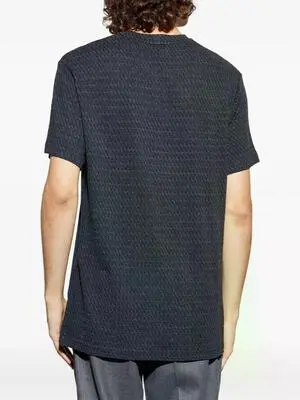 Giorgio Armani Patterned-jacquard T-shirt