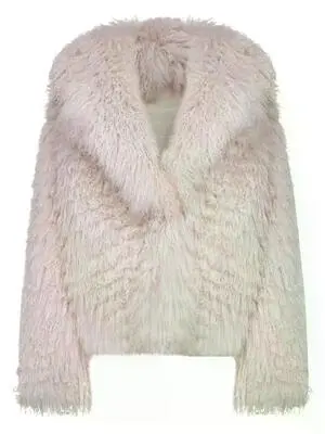 Simonette Ravizza Reversible Mongolian Fur Jacket