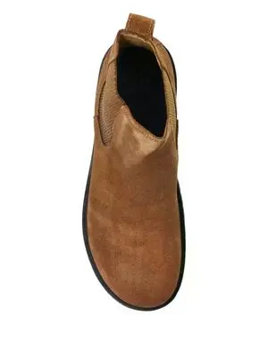 BIRKENSTOCK Highwood Suede Platform Boots - Brown